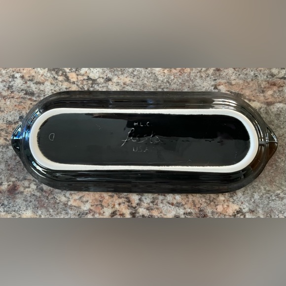 Fiestaware | Dining | Vintage Fiestaware Hlc Black Relish Traycorn Cob ...